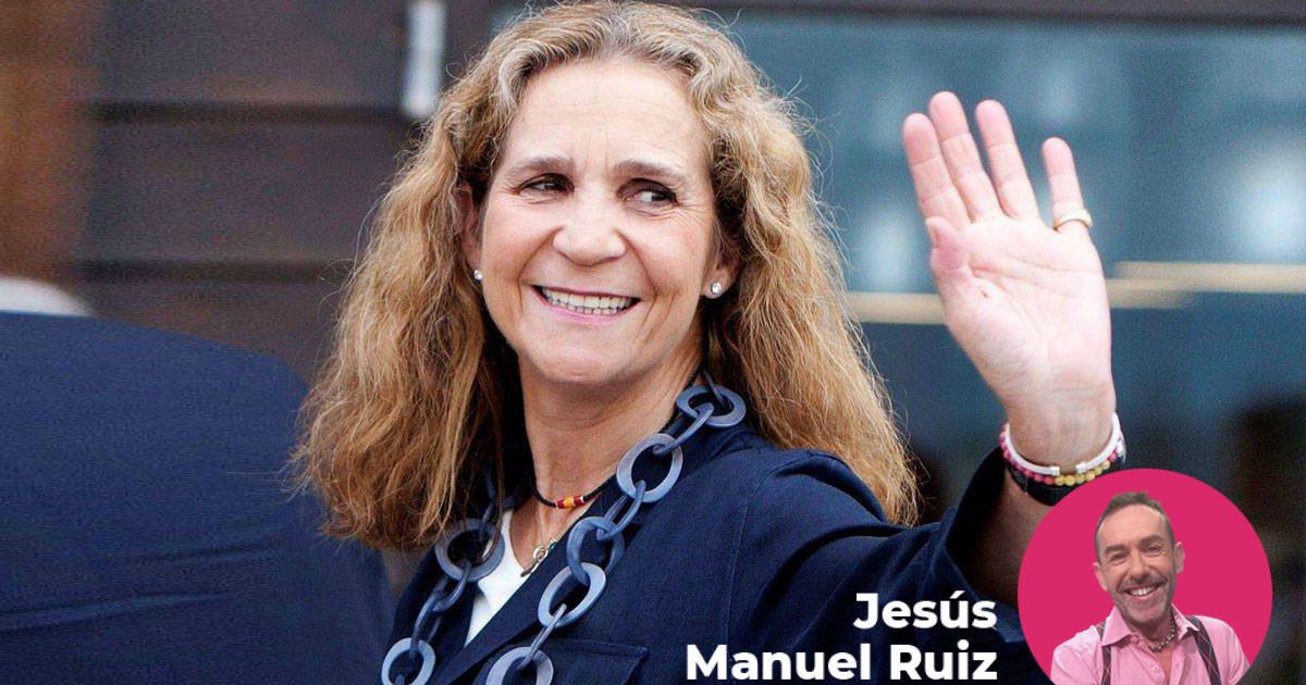 La Infanta Elena en el barrio sevillano de Luis Astolfi, su gran amor