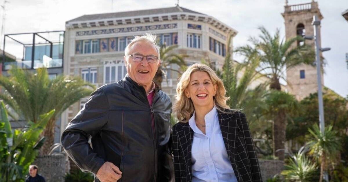 Yolanda Díaz llega a Valencia en plena crisis del partido de Oltra y Ribó