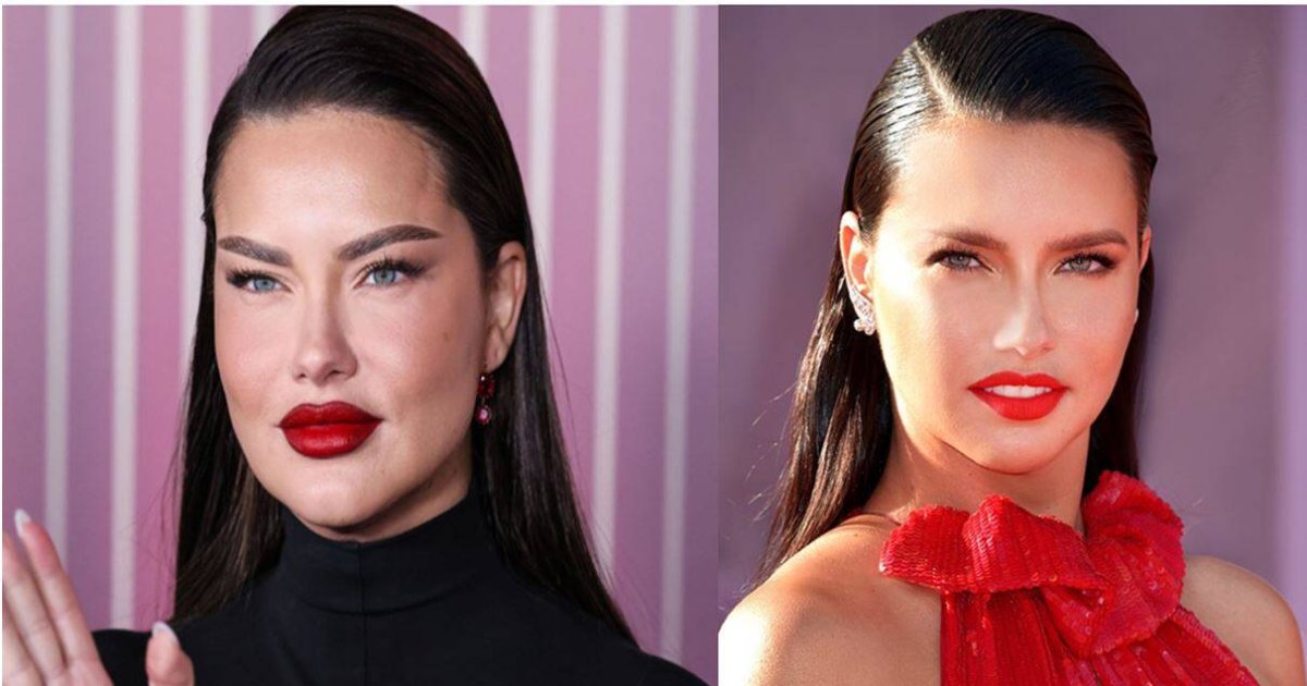 Así ha cambiado la cara de la modelo Adriana Lima