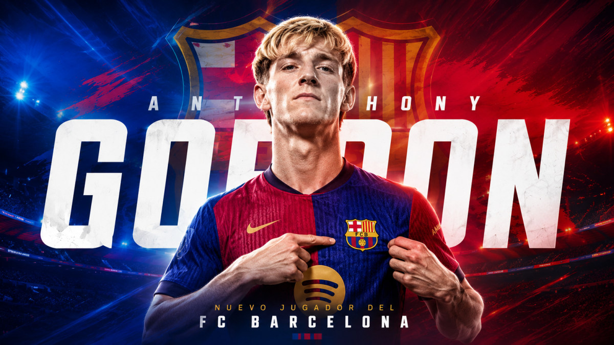 Oficial: el Barcelona ficha a Anthony Gordon
