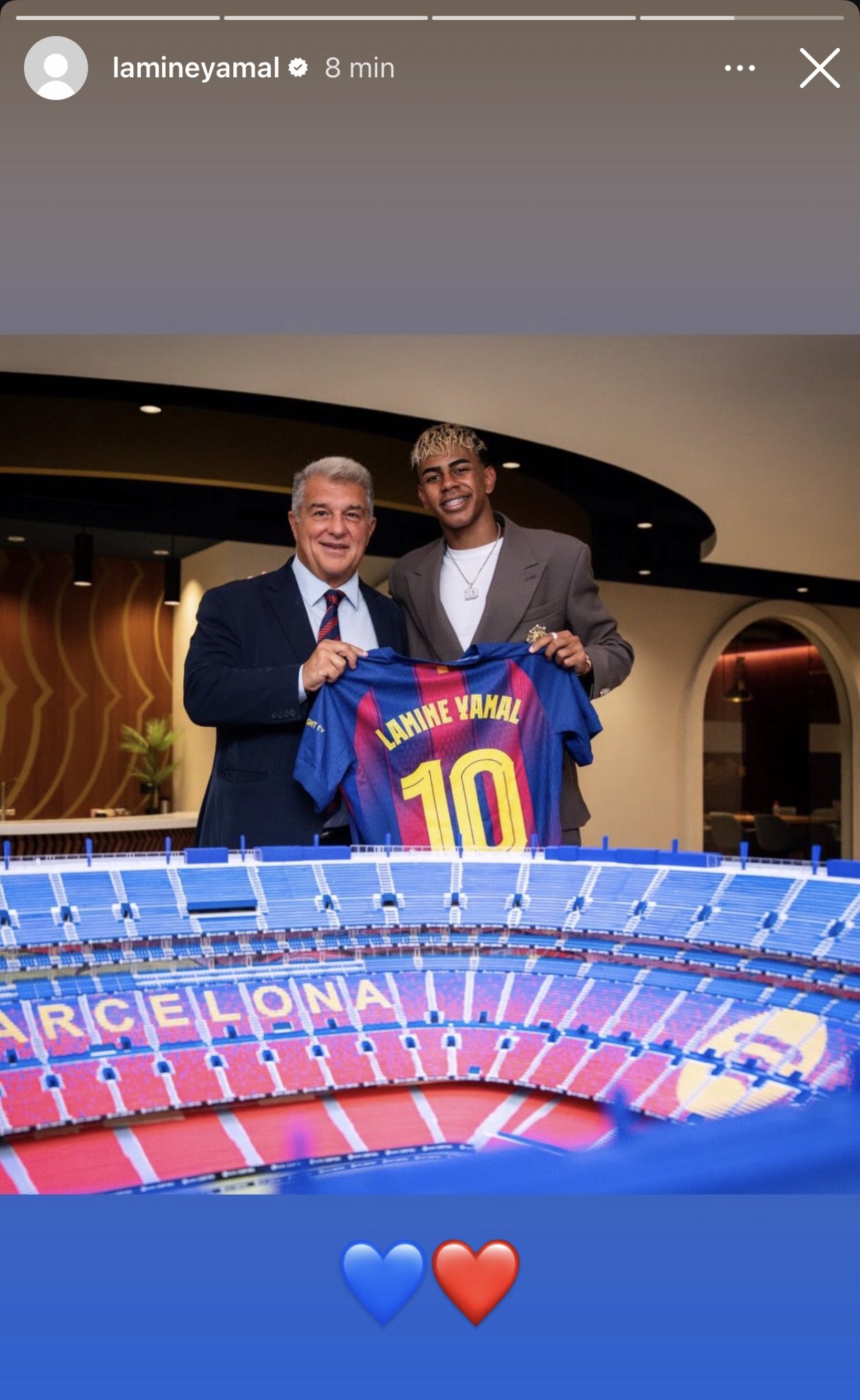 Lamine Yamal se posiciona con Laporta antes de las elecciones