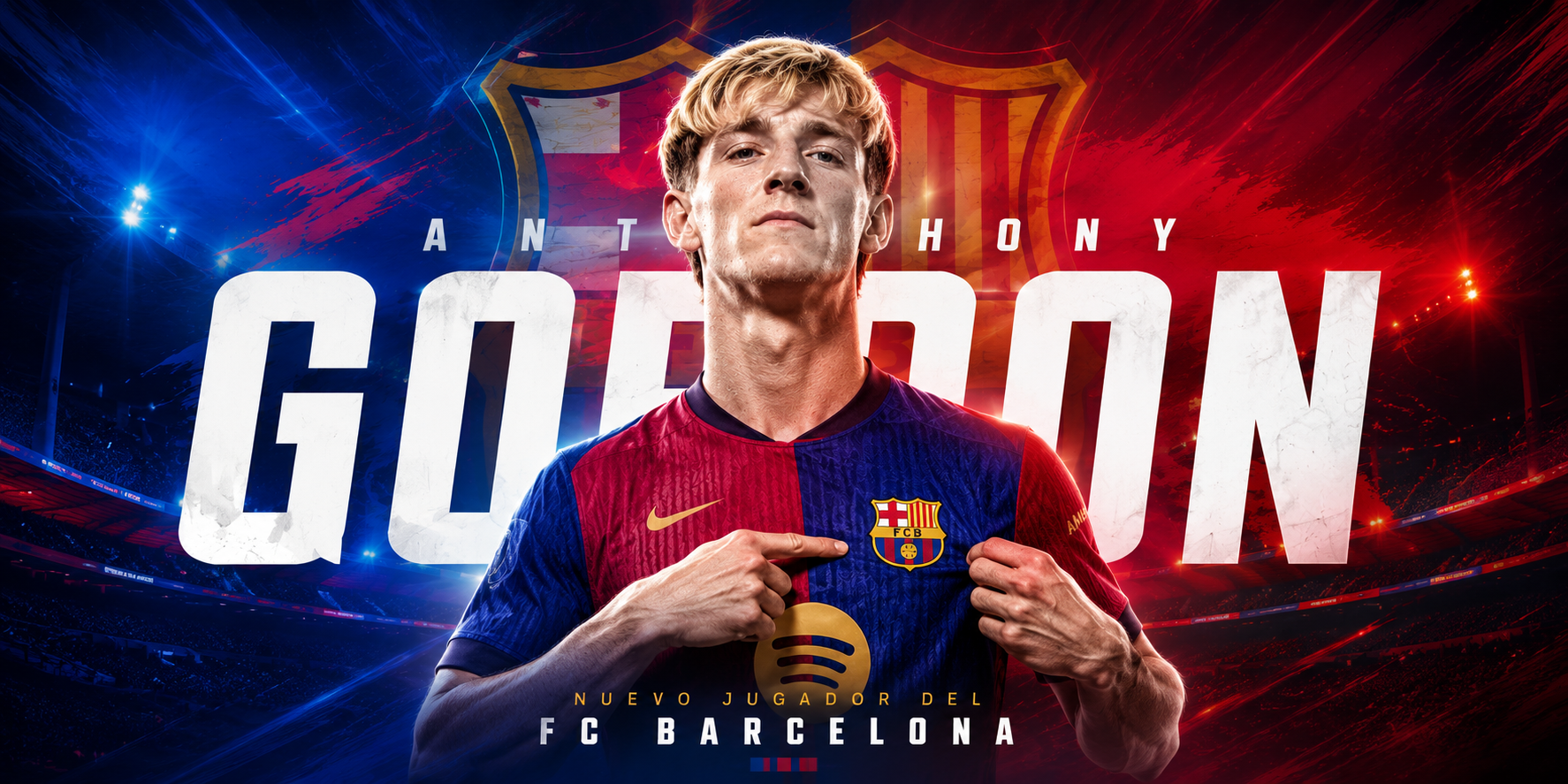 Oficial: el Barcelona ficha a Anthony Gordon